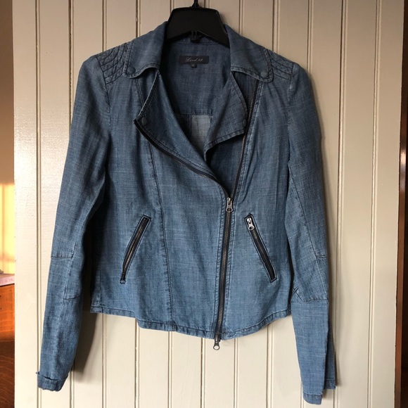 Level 99 | Jackets & Coats | Linen Jean Jacket | Poshmark